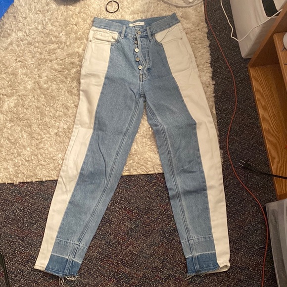 PacSun | Jeans | Pacsun Ultra High Rise Slim Colorblock Jeans Size24 ...